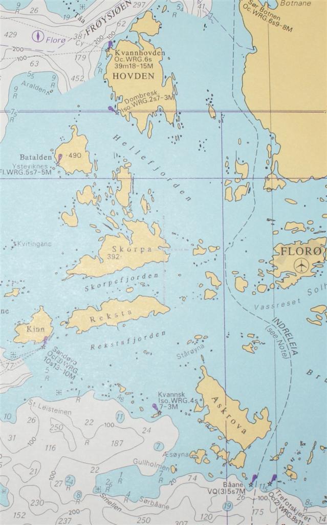 Nautical Chart No. 299 North Sea, Statfjord and Gullfaks Oil Fields to ...